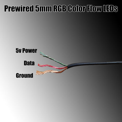 Pre-wired 5mm RGB Flow Series LEDs - Headliner LEDs – Next Level Neo